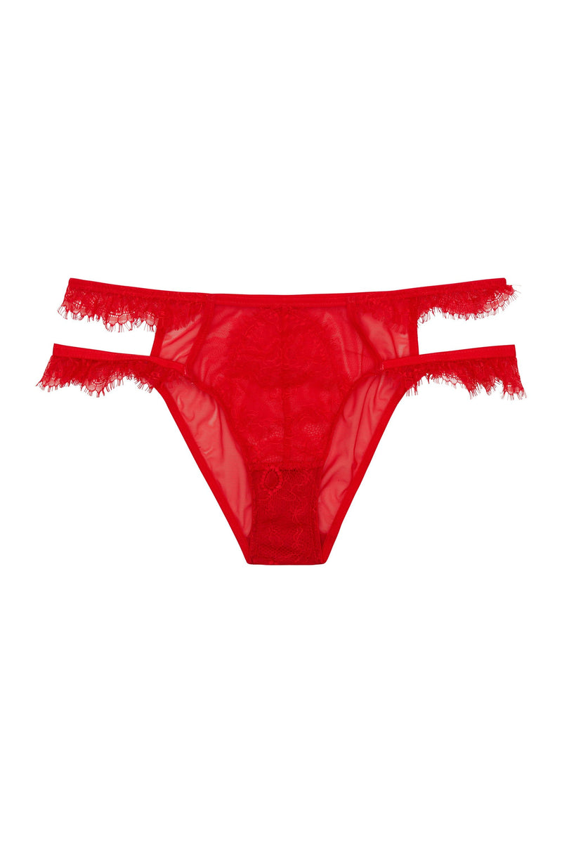 Megan Red Lace Brief – Playful Promises USA
