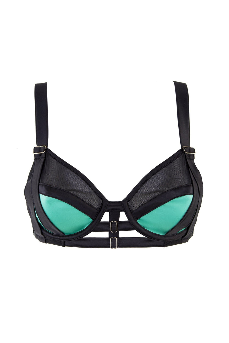 Emerald Strappy Bra DD+ Cups – Playful Promises USA