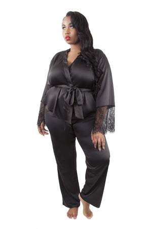 Joanie Satin PJ Set – Playful Promises USA