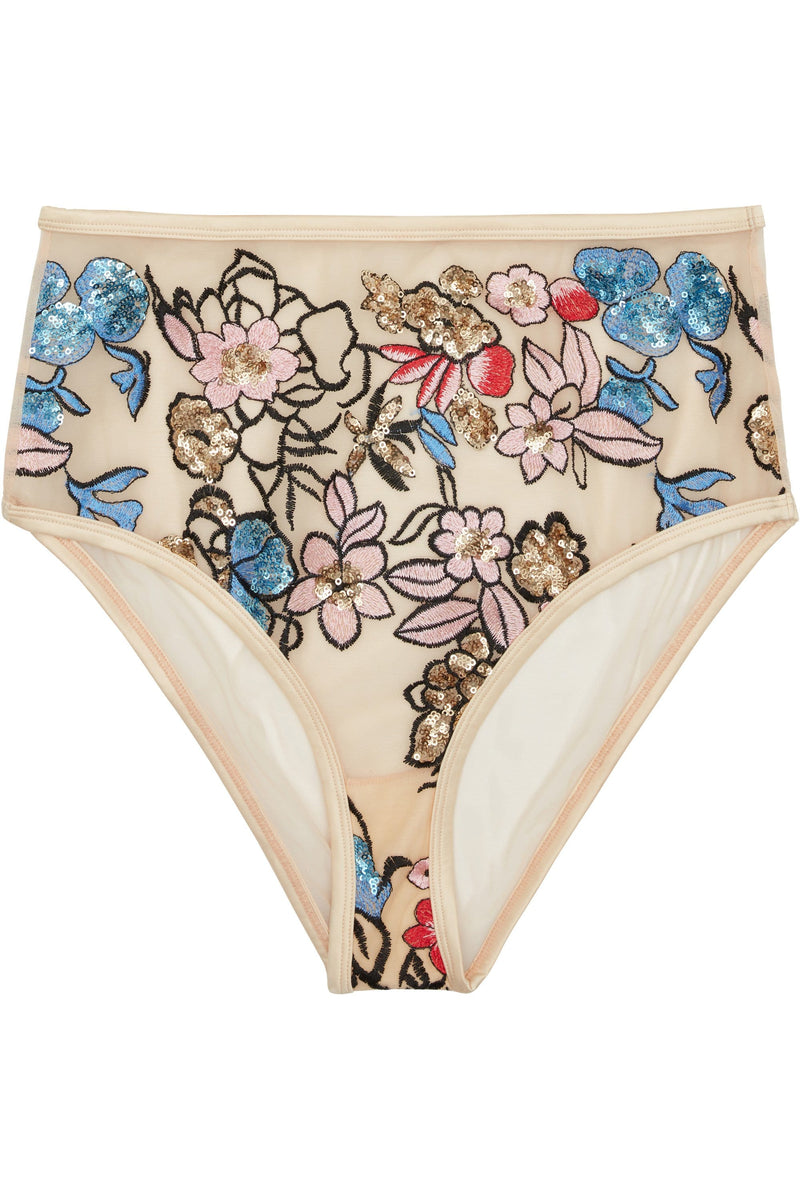 Eleanor Embroidery High Waist brief – Playful Promises USA
