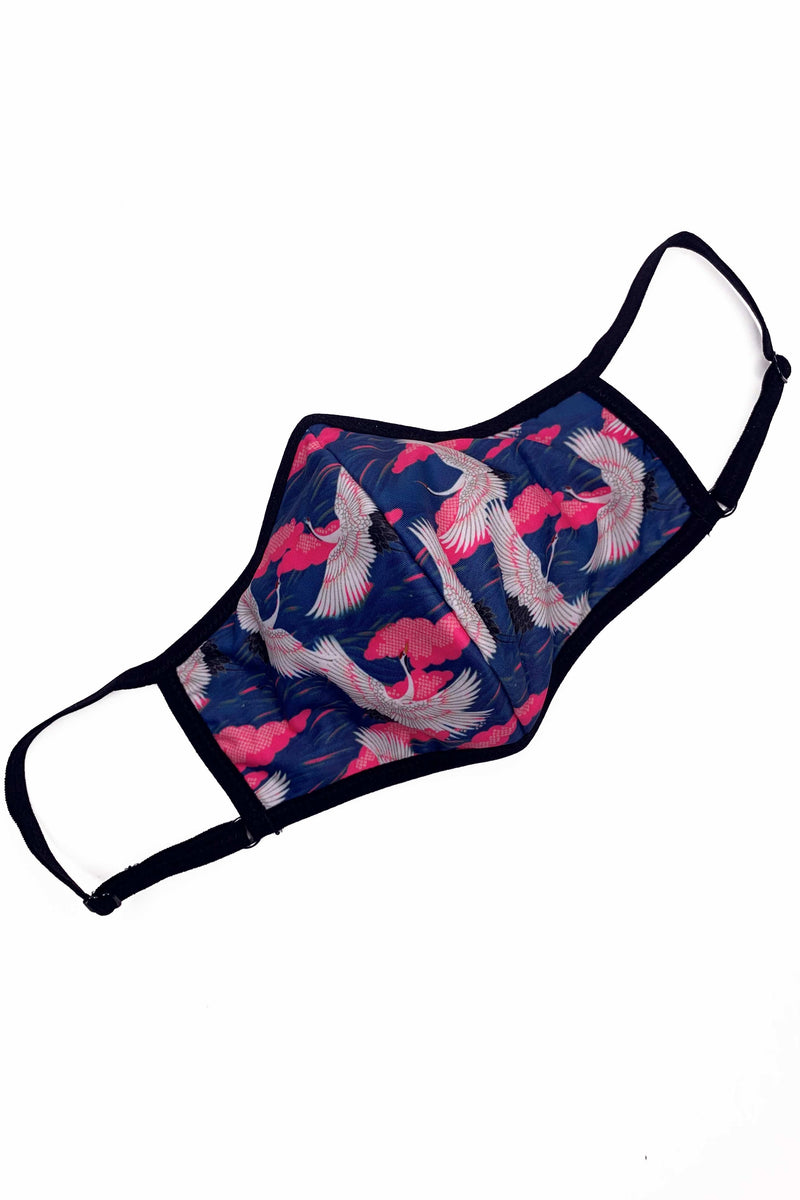 Pink Crane Face Mask – Playful Promises USA