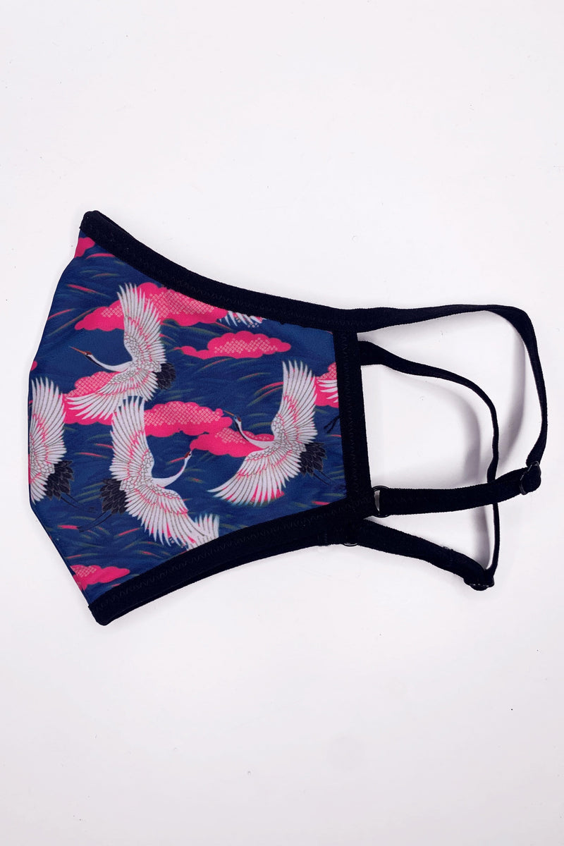 Pink Crane Face Mask – Playful Promises USA